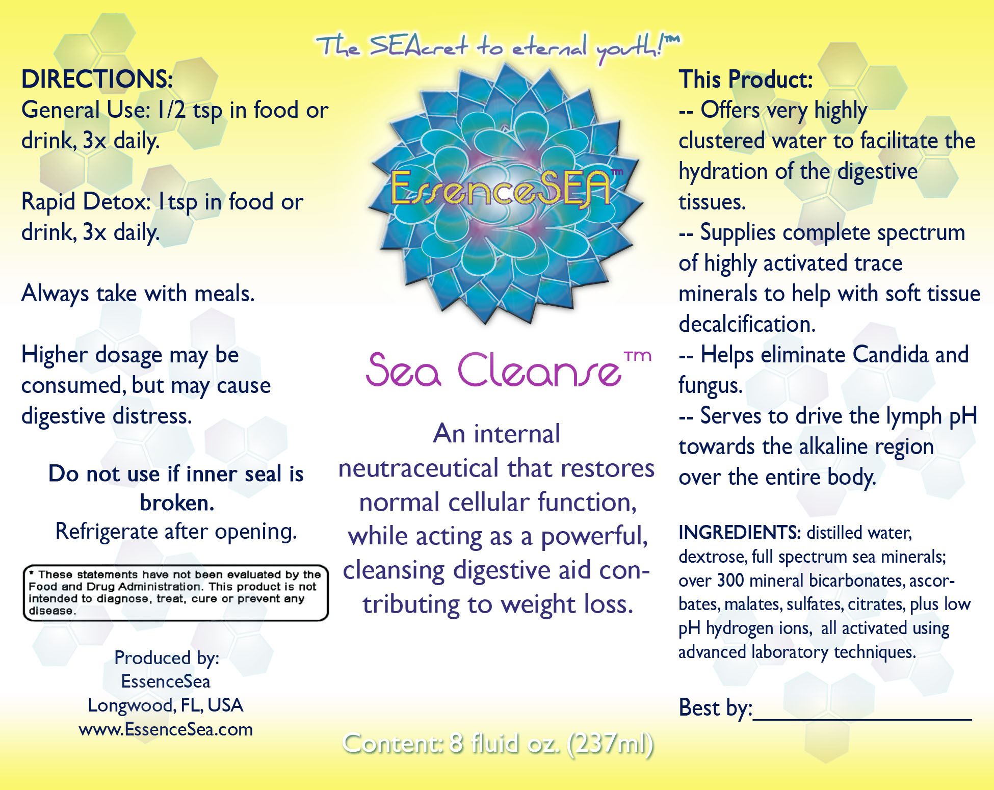 Sea Cleanse™ 8 oz | EssenceSea™
